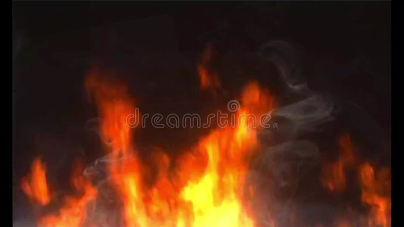 Super Slow Motion of Flames Isolated on Black Background, Super Slow ...
