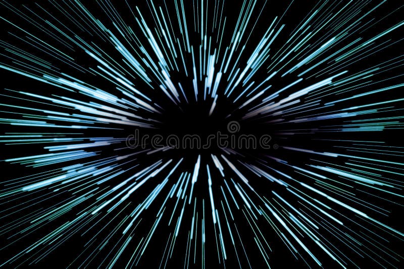 Super Speed Abstract Background with Blue Lines on Black Background ...