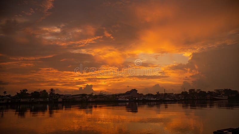Super Sunset stock photo. Image of idyllic, cloudscape - 300752872
