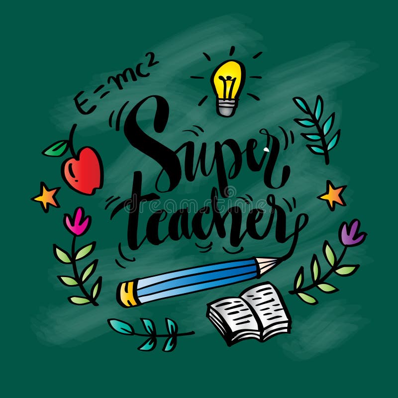 Teacher Hand Lettering Stock Illustrations – 3,450 Teacher Hand ...