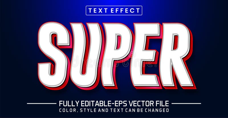 Super Text Effect Stock Illustrations – 6,393 Super Text Effect Stock ...