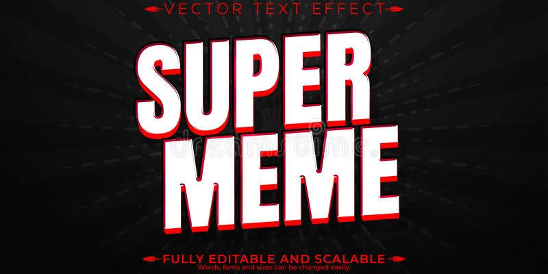 Super Text Effect, Editable Meme and Poster Customizable Font Style ...