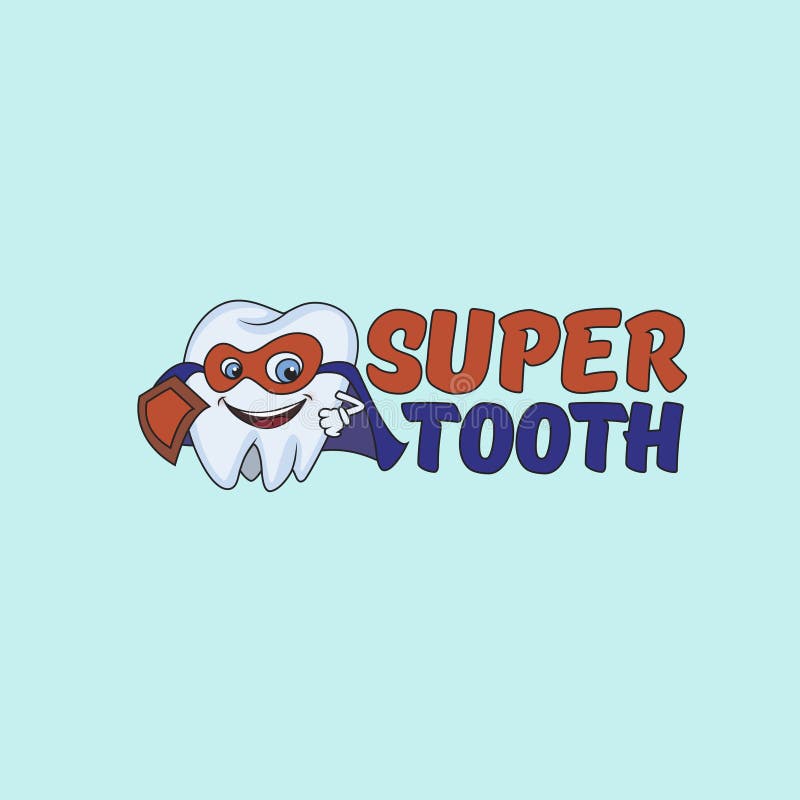 Super tooth shield logo stock vector. Illustration of mouth - 110518927