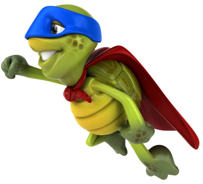 Super turtle stock illustration. Illustration of colourful - 12261379