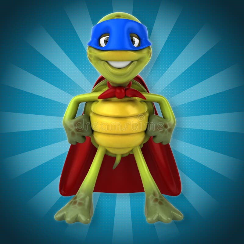 Super turtle stock illustration. Illustration of colourful - 12261379