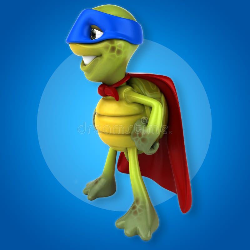 Super turtle stock illustration. Illustration of colourful - 12261379