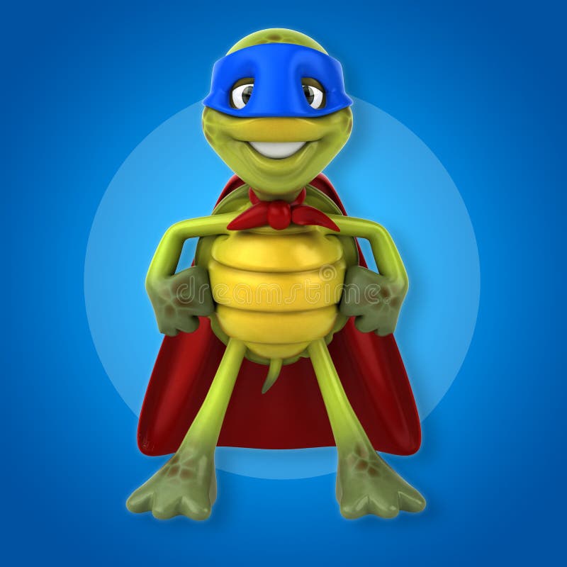 Super turtle stock illustration. Illustration of patience - 12261389