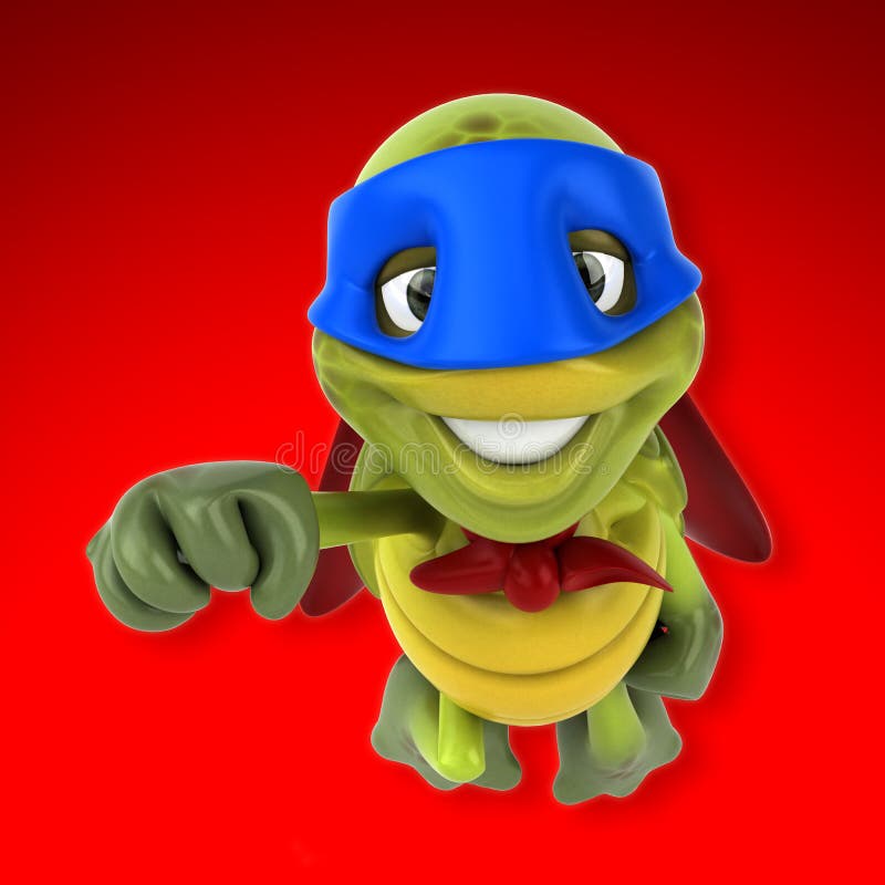 Super turtle stock illustration. Illustration of colourful - 12261379