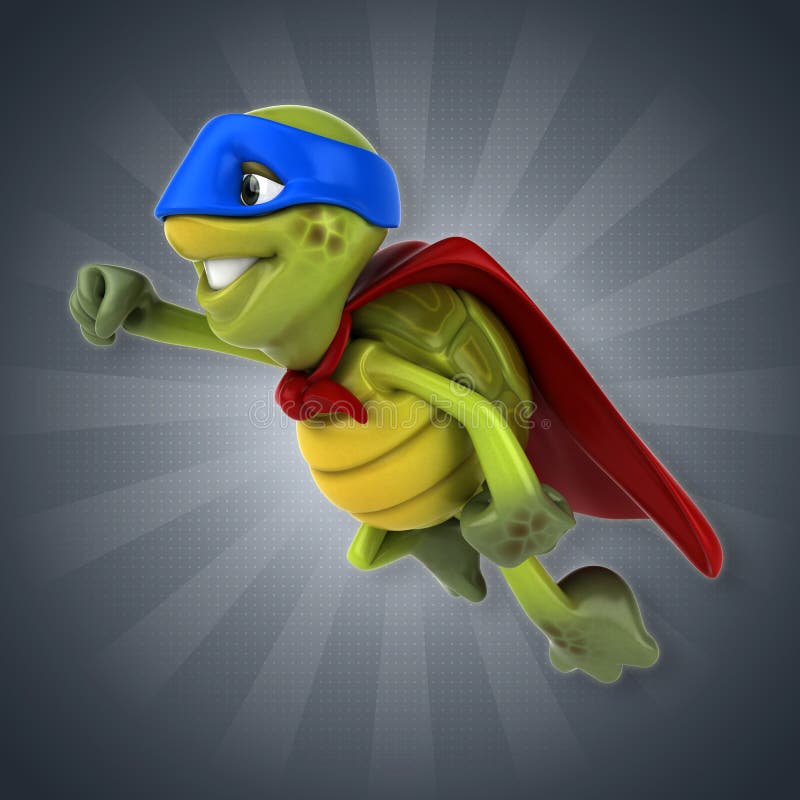 Super turtle stock illustration. Illustration of colourful - 12261379