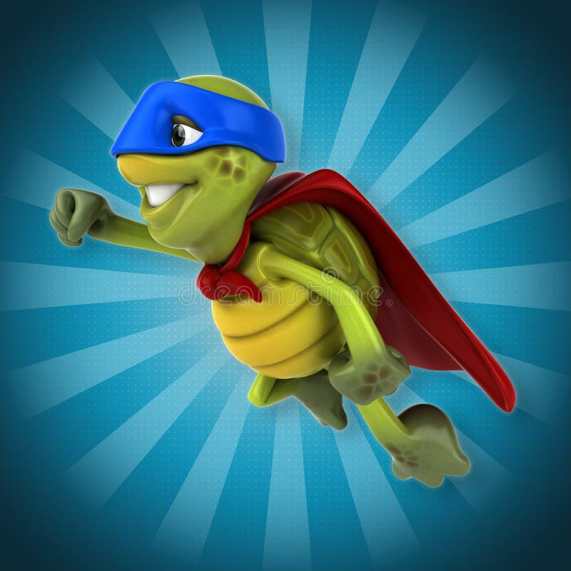 Super turtle stock illustration. Illustration of colourful - 12261379