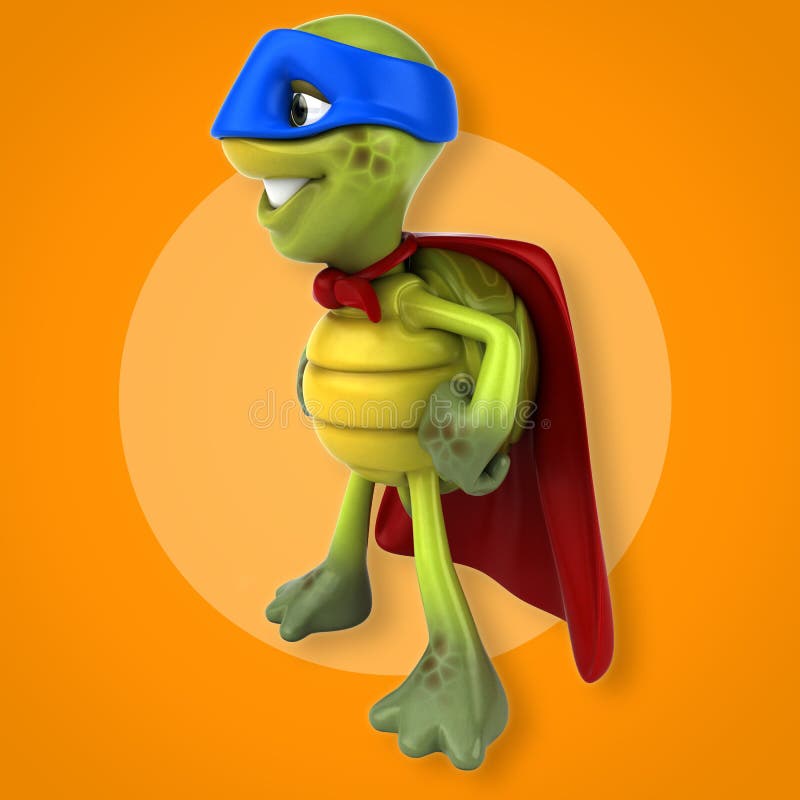 Super turtle stock illustration. Illustration of colourful - 12261379