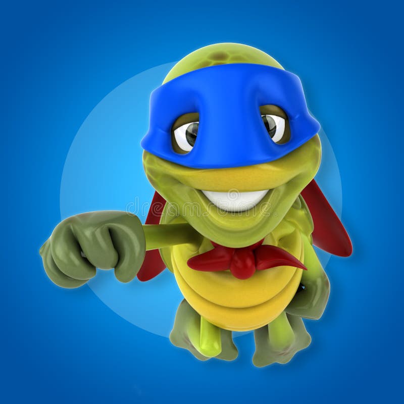 Super turtle stock illustration. Illustration of colourful - 12261379