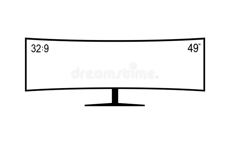 Super ultra wide screen stock vector. Illustration of loading - 265879963