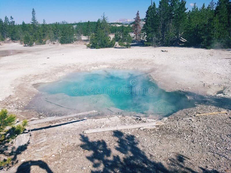 Super volcano hot pool stock photo. Image of volcano - 97257458