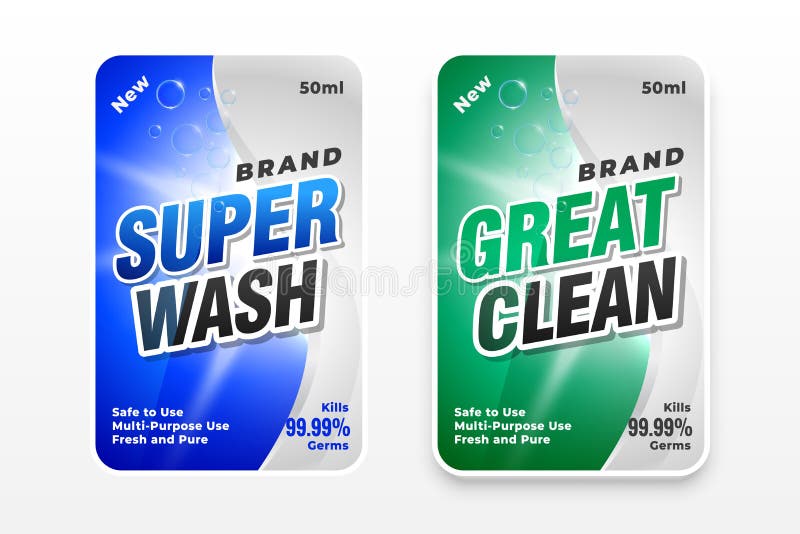 Super Cleaner Disinfectant Labels Stock Illustrations – 4 Super Cleaner ...