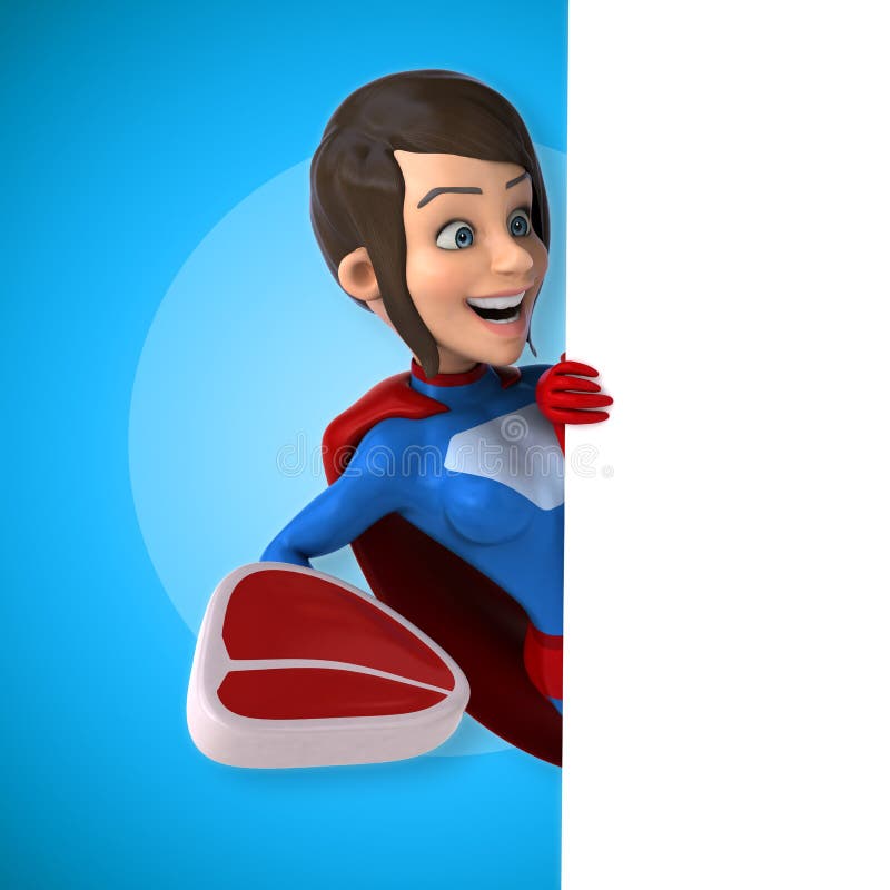 Super woman stock illustration. Illustration of costume - 76181402
