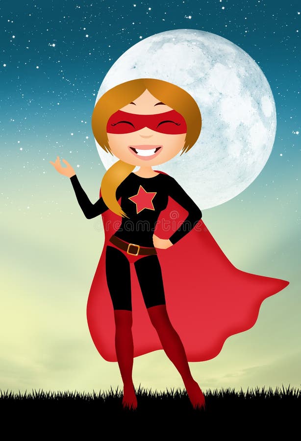 Super woman stock illustration. Illustration of beautiful - 61315544