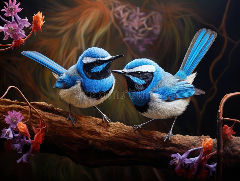 Blue Wrens Stock Illustrations – 14 Blue Wrens Stock Illustrations ...