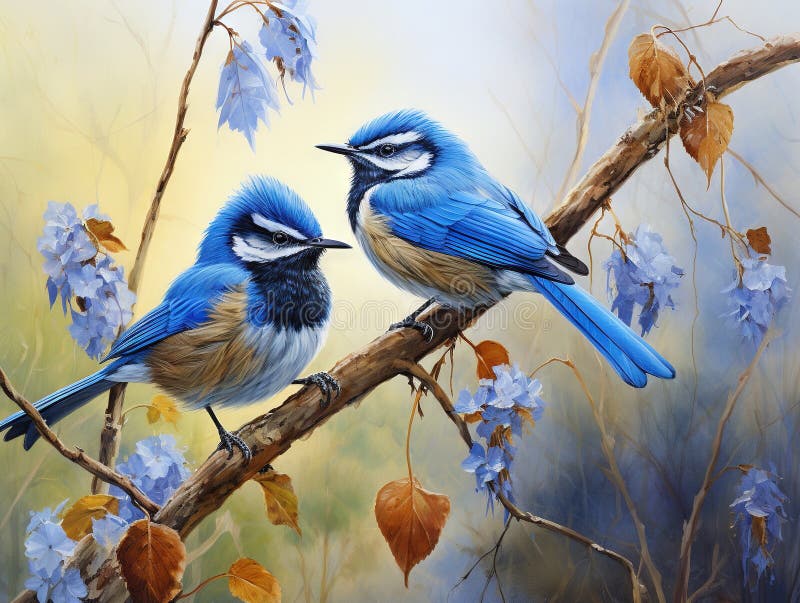 Blue Wren Stock Illustrations – 124 Blue Wren Stock Illustrations ...