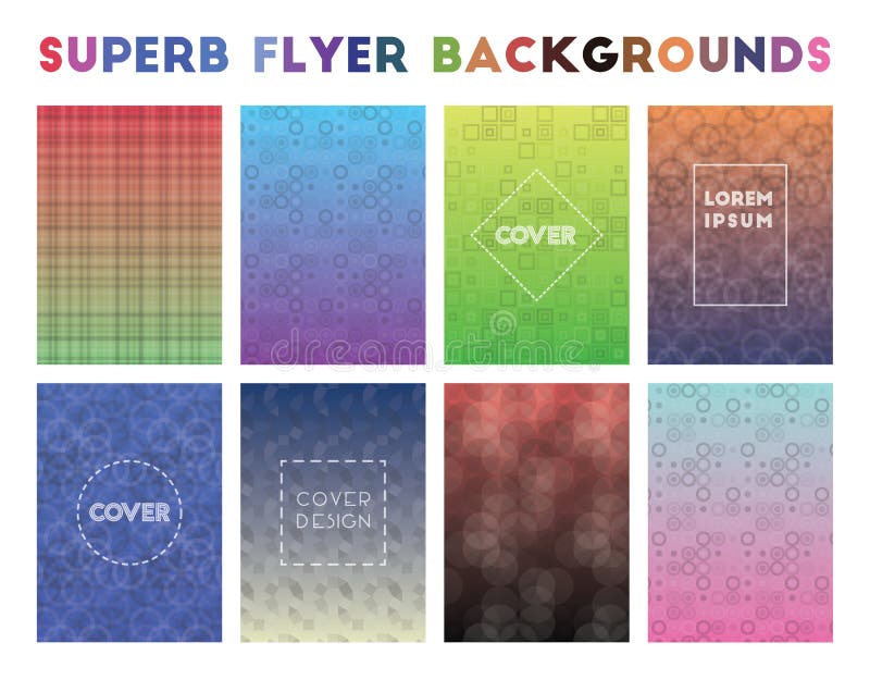 Superb Flyer Backgrounds. stock vector. Illustration of business ...