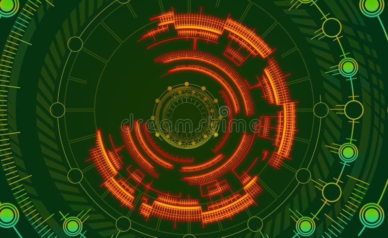 Superb Modern Hi-tech with Green Background Stock Illustration ...