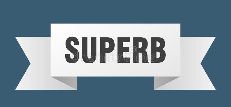 Superb ribbon. stock vector. Illustration of seal, superb - 191262163