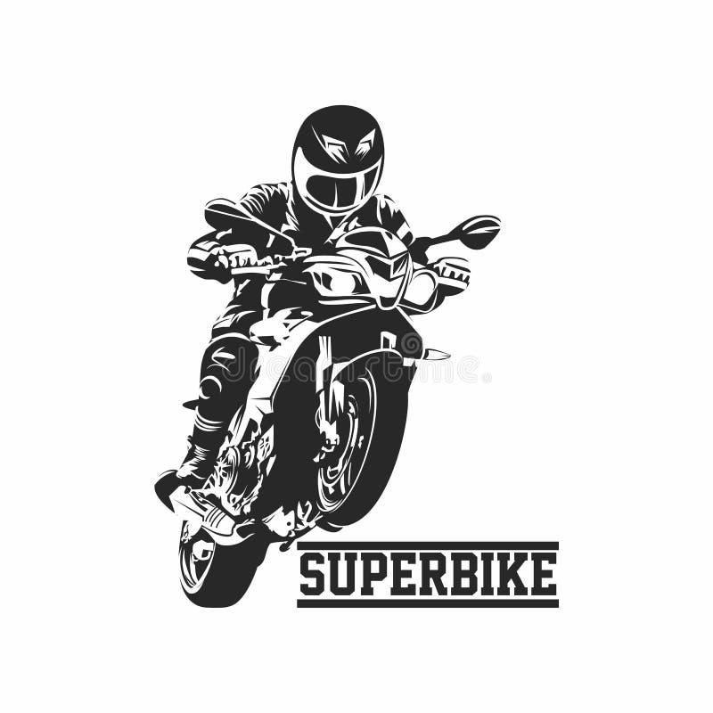 Superbike Vector Concept Black and White Stock Vector - Illustration of ...