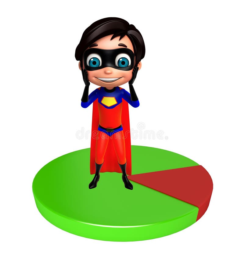 Superboy with Circle sign stock illustration. Illustration of adventure ...