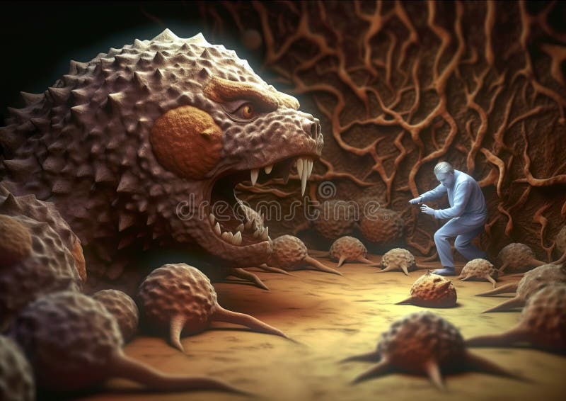 Superbug Strain Bacterial Concept of MRSA. Stock Illustration ...