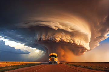 Supercell cloud editorial stock photo. Image of light - 270296753