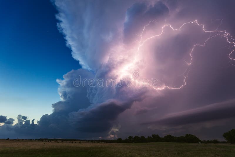 Supercell Lightening Stock Photos - Free & Royalty-Free Stock Photos ...