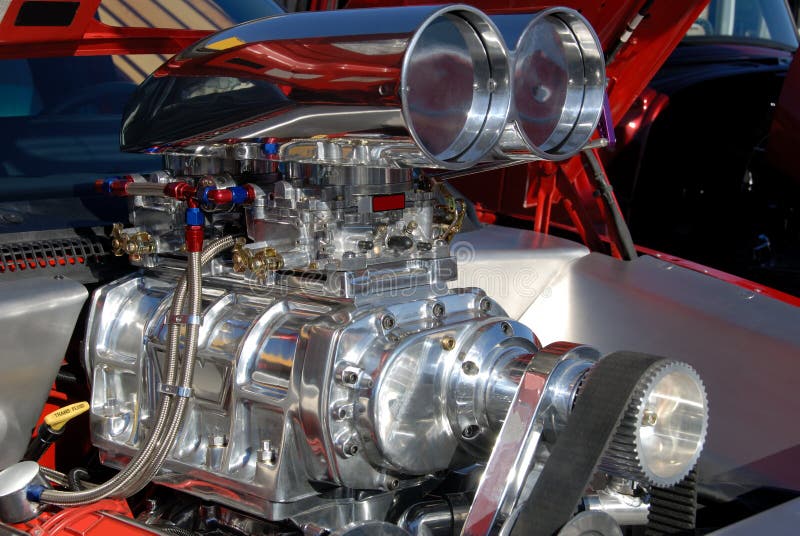 Supercharged Hotrod stock image. Image of color, guzzler - 6577663