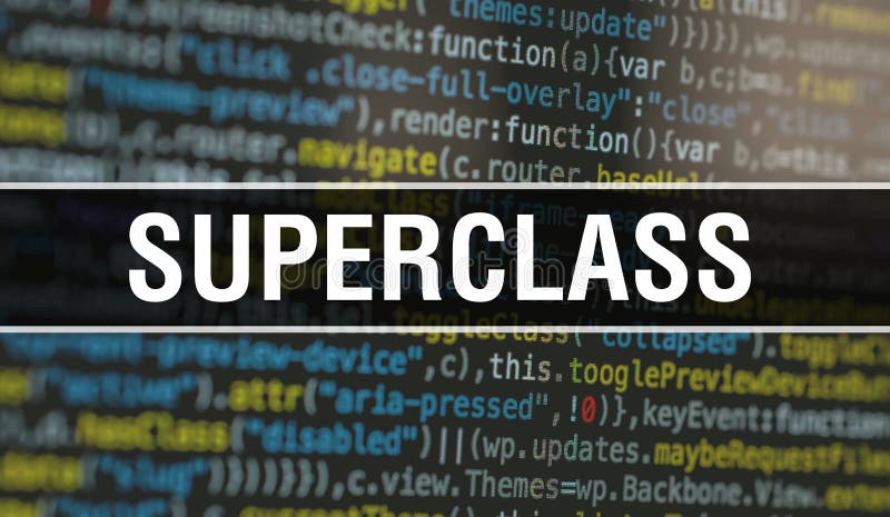 Superclass With Abstract Technology Binary Code Backgrounddigital Binary Data And Secure Data