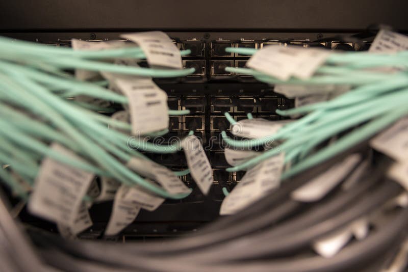 Supercomputer cables stock image. Image of network, digital - 246613479