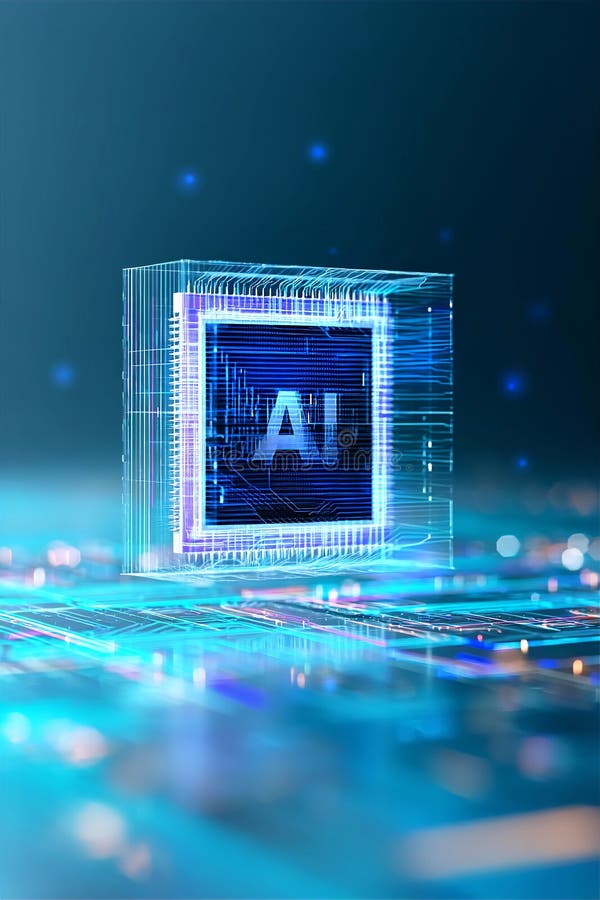 Supercomputer CPU and GPU, Circuits Mother Board Interconnection with ...