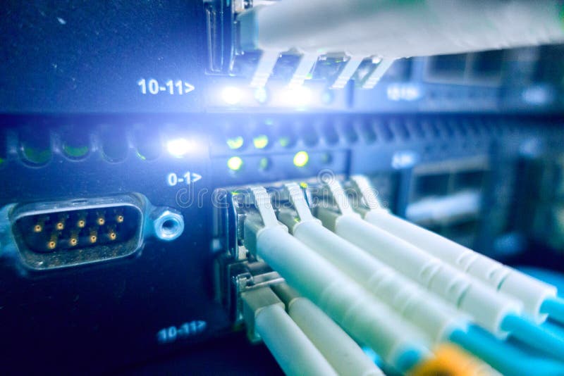 Fiber Optical Connector Interface. Multiple Exposure. Information ...