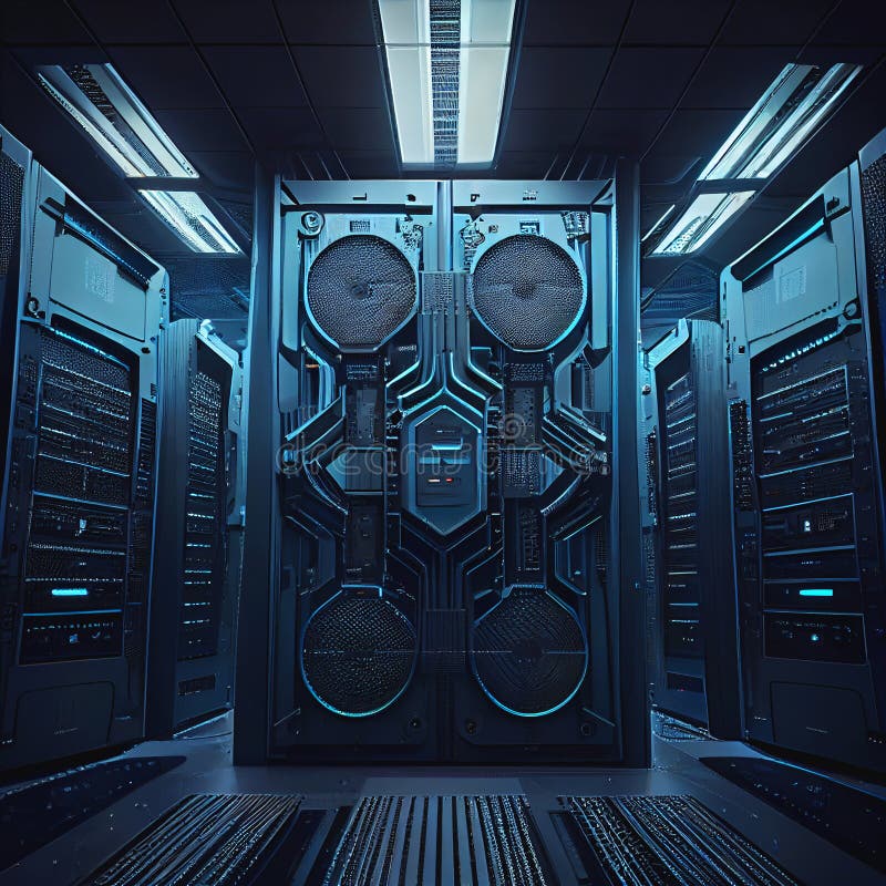 Supercomputer Datacentre Stock Illustrations – 68 Supercomputer ...