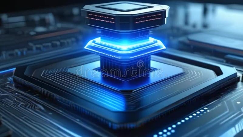 Supercomputer of the Future, Concept of Artificial Intelligence, New ...