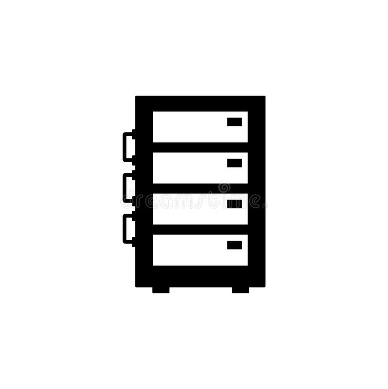Supercomputer Icon Vector Isolated on White Stock Vector - Illustration ...