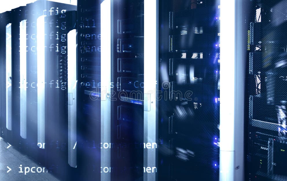 Supercomputers in Computational Data Center Stock Image - Image of database, futuristic: 111246825