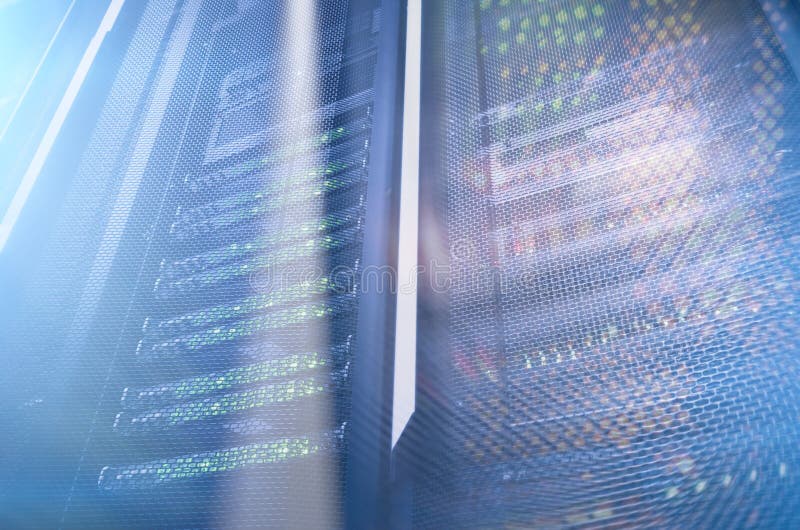 Supercomputers In Computational Data Center Stock Image Image Of