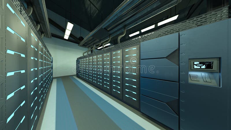 Supercomputing Center stock image. Image of system, application - 73247223