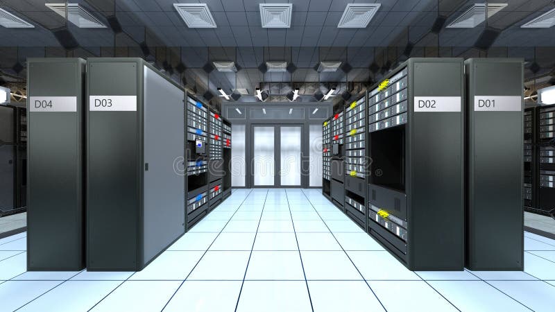 Supercomputing center stock image. Image of computation - 114277517