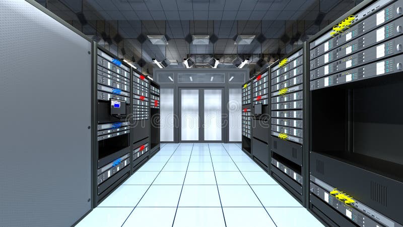 Supercomputing Center stock image. Image of operation - 75271187