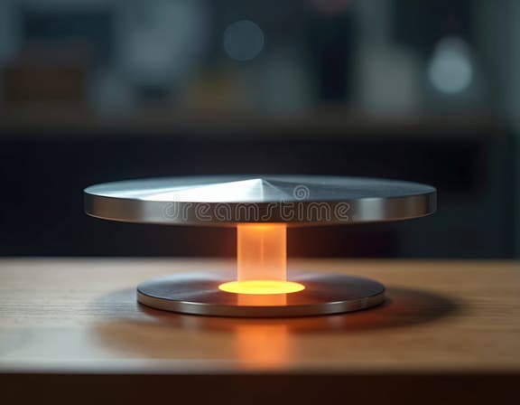 Superconductor Levitation Experiment in Physics Lab. Demonstration of ...