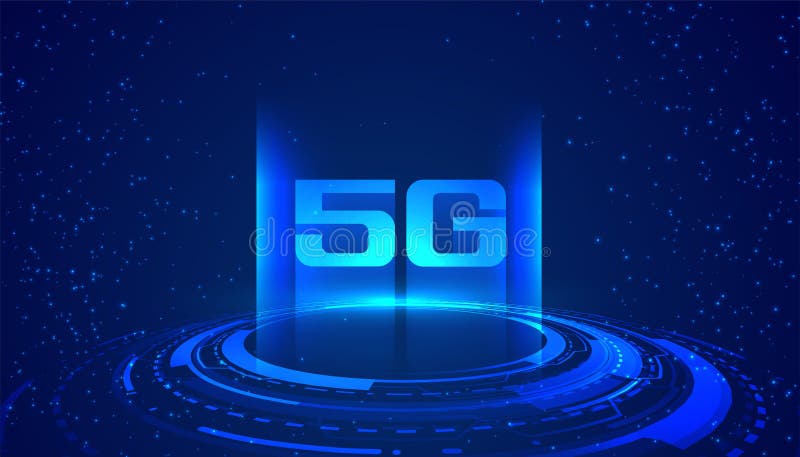 Superfast Internet Speed 5G Technology Concept Background Stock Vector ...