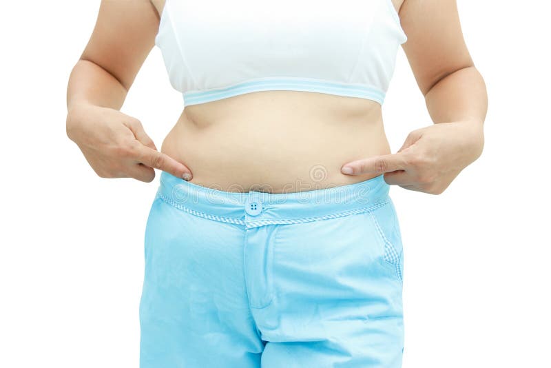 Superficie Abdominal De La Mujer Gorda Imagen de archivo - Imagen de ...
