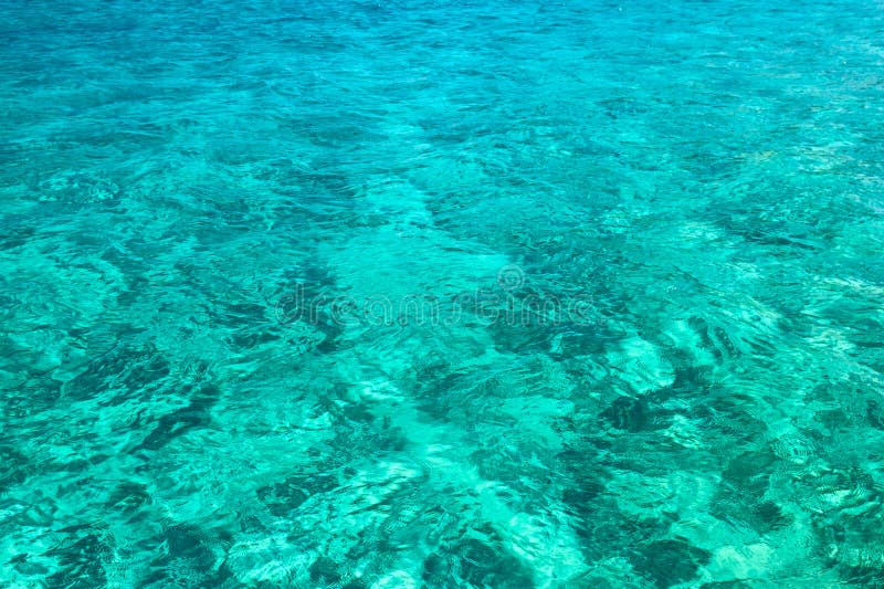 Fondo De La Superficie Del Mar De La Turquesa Foto de archivo - Imagen ...
