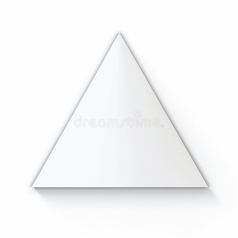 Superflat Style Triangle on White Background Stock Illustration ...