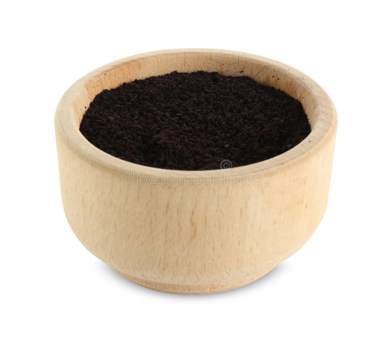 Superfood Powder in Bowl Isolated on White Stock Photo - Image of color ...